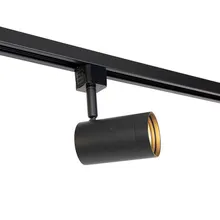 Modern Hanging Track Lighting with 5 Spotlights Black 1-Phase - Iconic ...