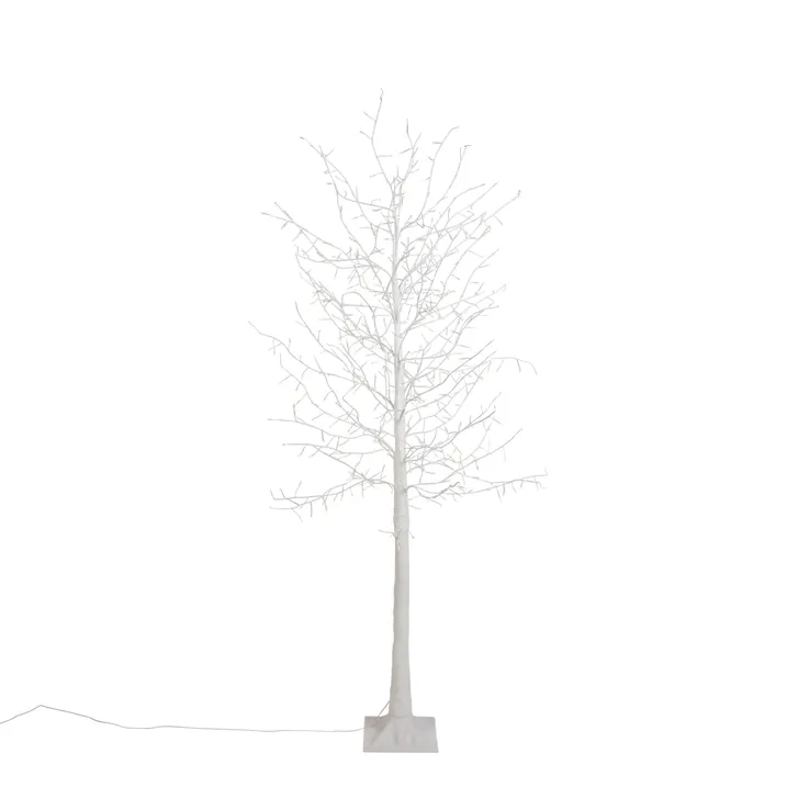 Lampă de podea de Crăciun Albă sub formă de Copac 180cm incl. LED cu ...