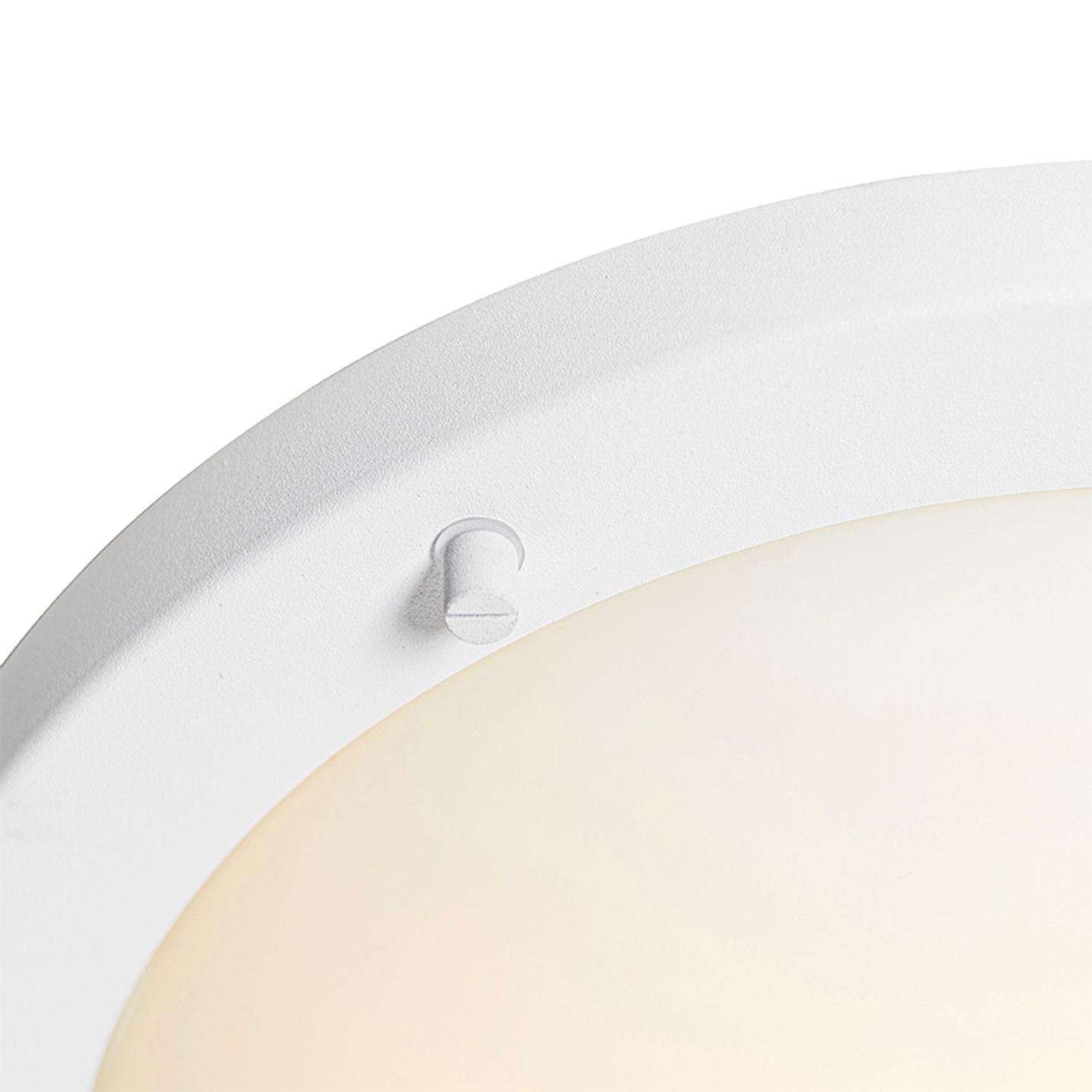 Modern Ceiling Light White 31 cm IP44 - Yuma | Lampandlight UK