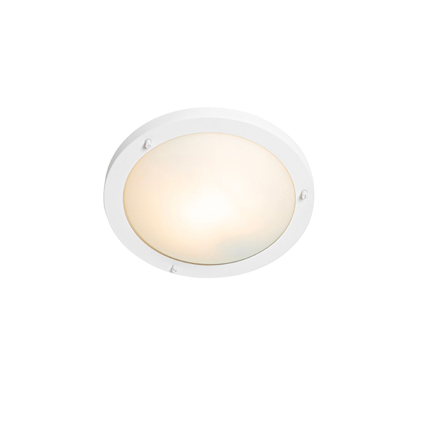 Modern Ceiling Light White 31 cm IP44 - Yuma | Lampandlight UK
