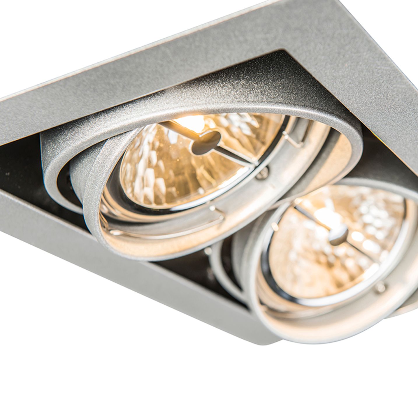 Recessed Spotlight Steel AR111 Adjustable 2-Lights - Oneon ...
