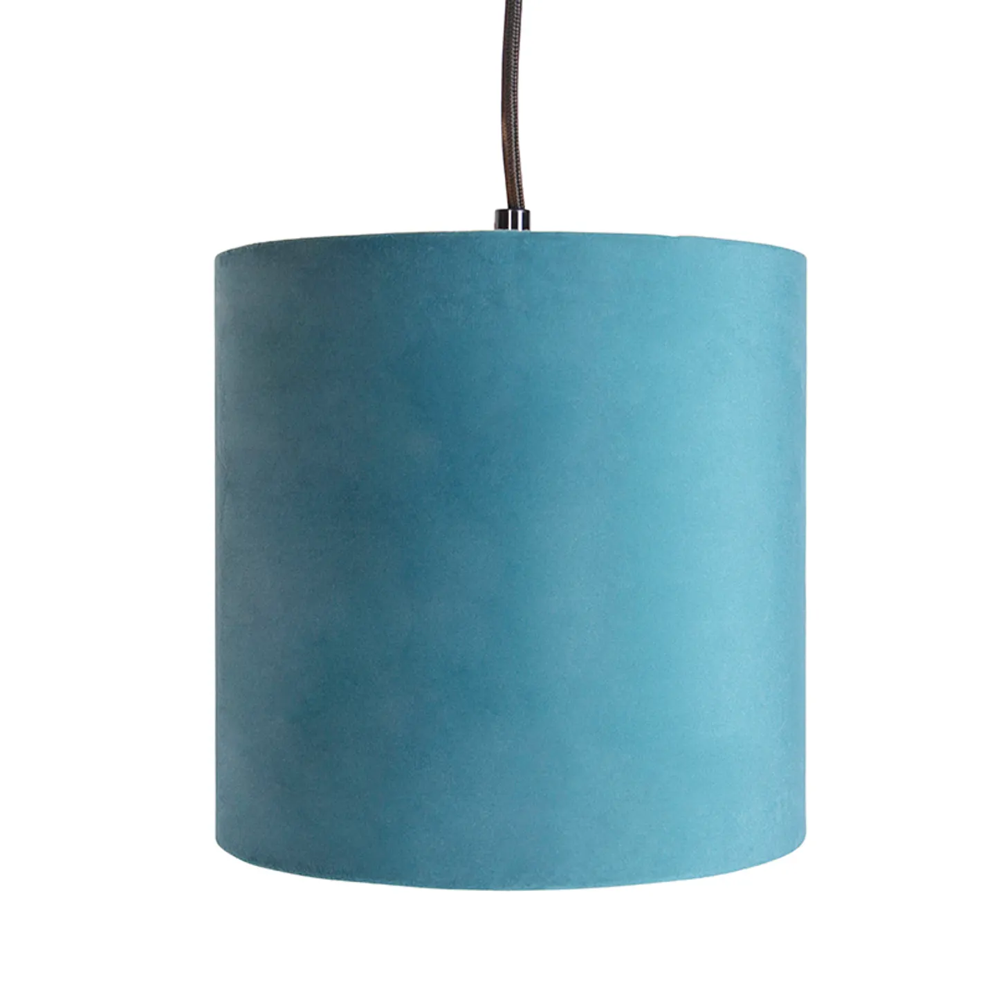 Pendant Light with 5 Coloured Velvet Shades 20 cm - Cava | Lampandlight UK
