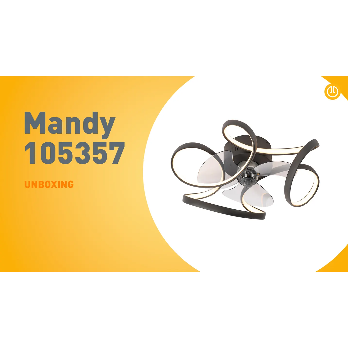 Plafondventilator zwart 55cm incl. LED dimbaar met afstandsbediening ...